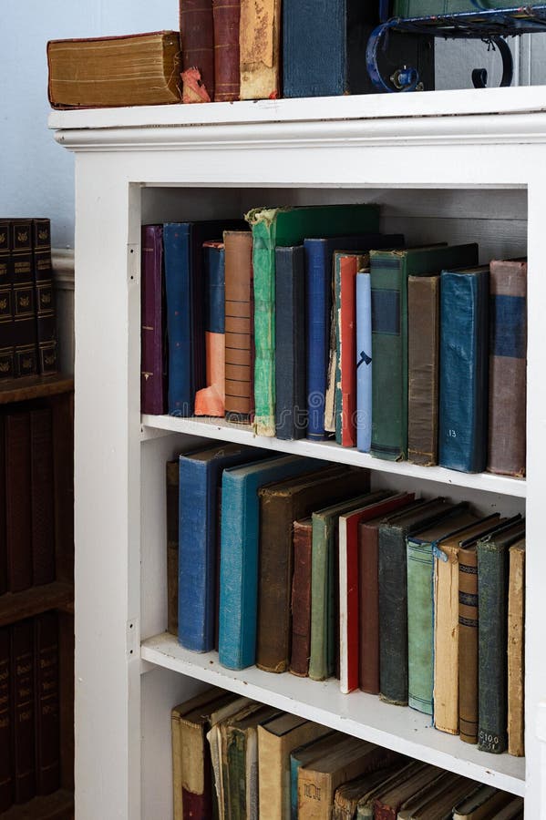 Bookshelf Full of Classroom Books Stock Photo - Image of hard, inside ...