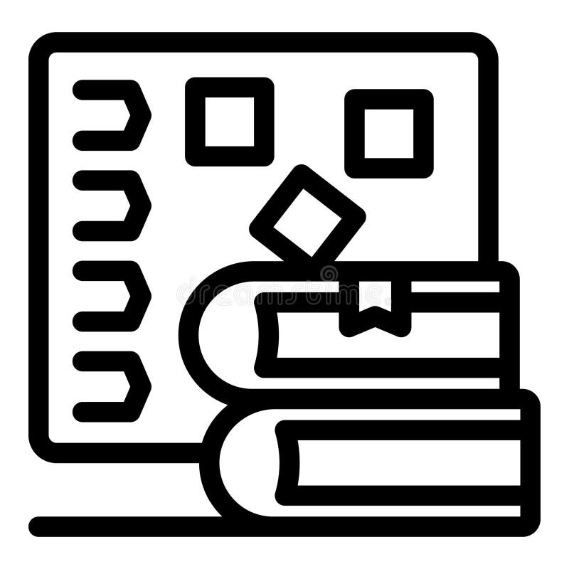 Bookshelf Holding Stack of Books and Showing Organizing System Stock ...