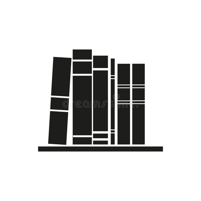 Bookshelf Icon. Flat Illustration of Bookshelf - Vector Icon Stock ...