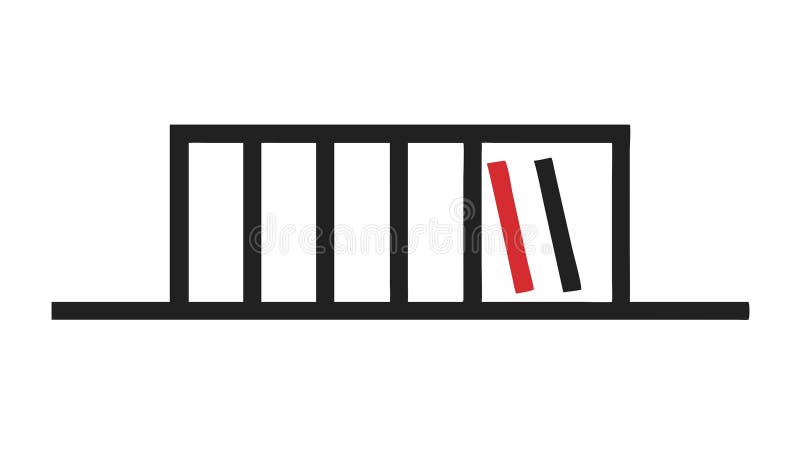 Bookshelf Library Icon. Knowledge Education Resource, Vector Design Generative AI Stock Vector ...