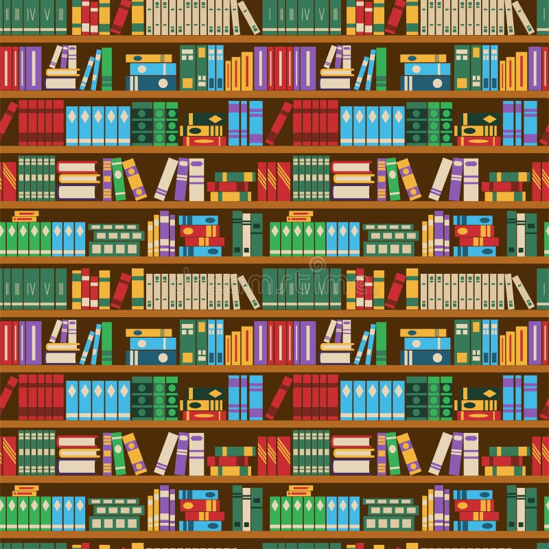 Bookshelf Pattern. Books Wall. Bookshop Backdrop. Library Interior ... Bookshelf Pattern. Books Wall. Bookshop Backdrop. Library Interior ...