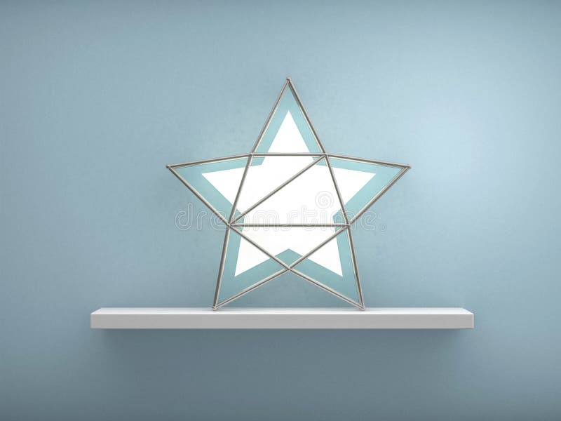 Bookshelf Shaped Christmas Tree. 3D Stock Illustration - Illustration ...