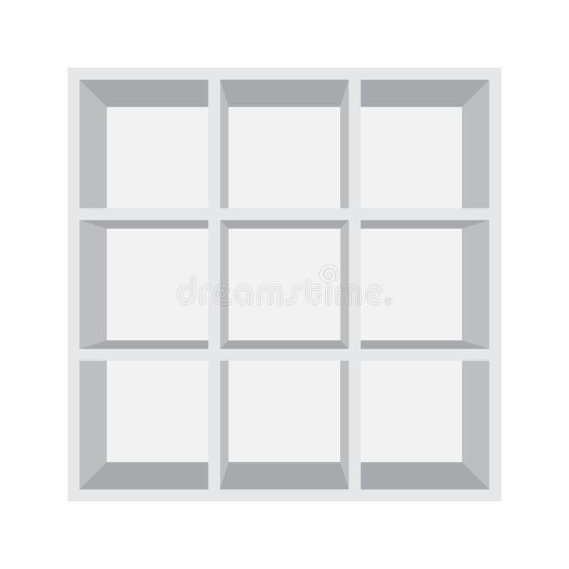 Bookshelf, Square Rack, Box Shelf Display White, Display Box Stock ...