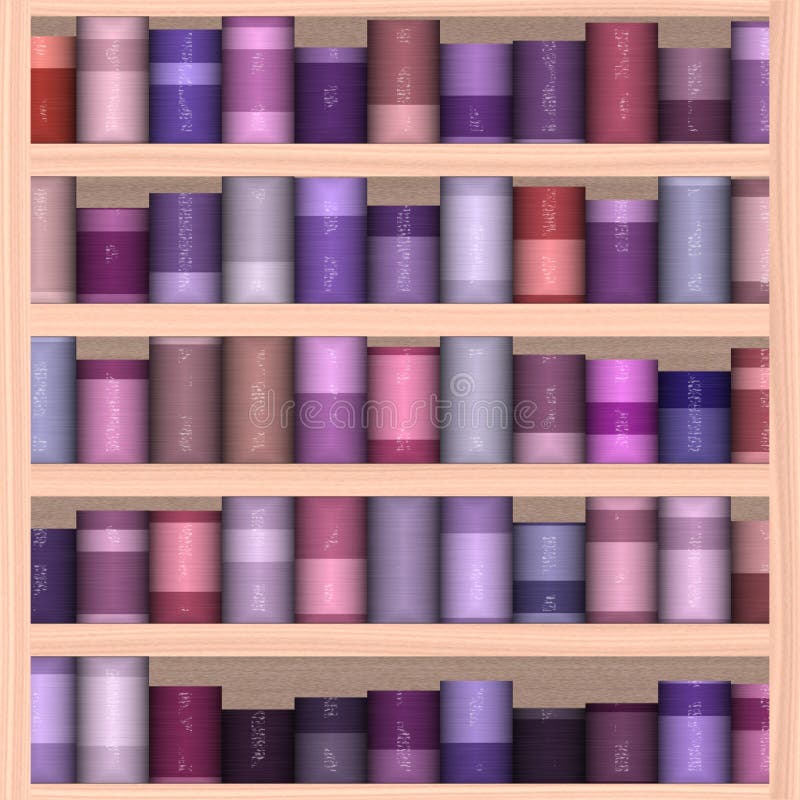 Bookshelf Texture from White Wood. Stock Illustration - Illustration of ...