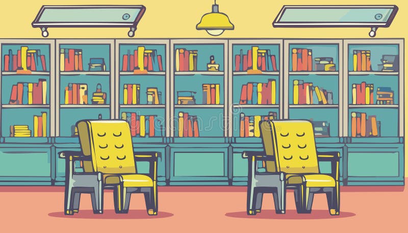 Classroom Library Cartoon Stock Illustrations – 4,591 Classroom Library ...