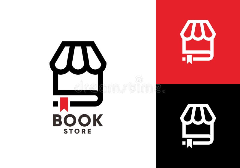 Bookstore Logo. Simple Education Online Shop Vector Design Stock Vector ...