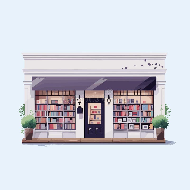 Bookstore Vector Flat Minimalistic Isolated Illustration Stock Vector ...
