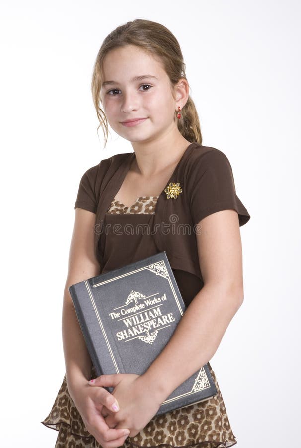 Bookworm Girl stock photo. Image of bookworm, confident - 8539952