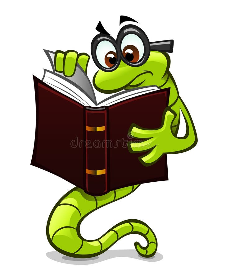 Bookworm stock vector. Illustration of reading, education - 42431330