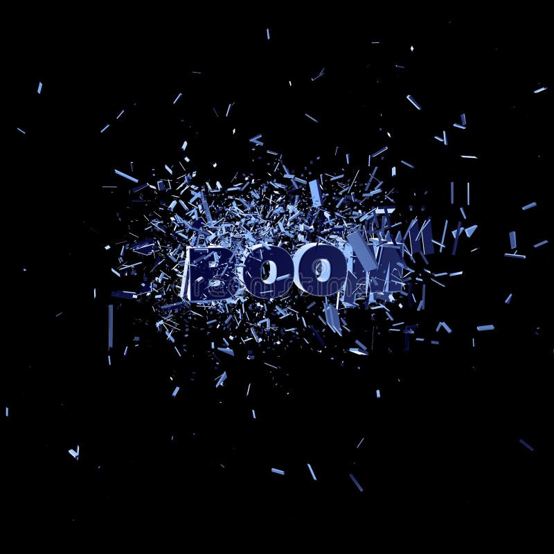 Boom stock illustration. Illustration of burst, blowup - 13863318