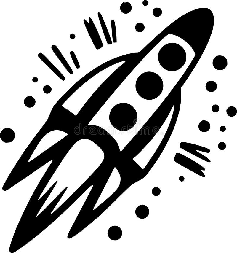 Boom - Black and White Isolated Icon - Vector Illustration Stock Vector ...