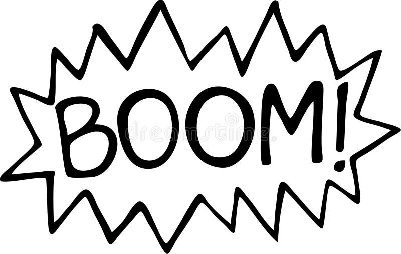Boom Blast Comic Exclamation Stock Vector - Illustration of text ...