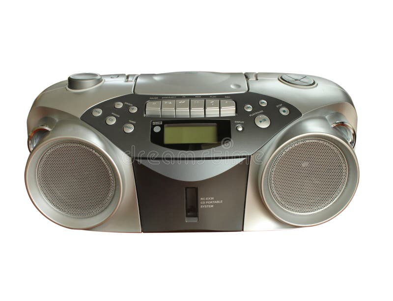 Boom box stock photo. Image of button, dial, listening - 12180786