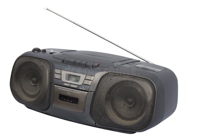 Music Boom Box - 1 stock image. Image of radio, button - 1715463