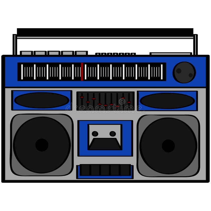 Eighties Boom Box Vector Stock Illustrations – 108 Eighties Boom Box ...