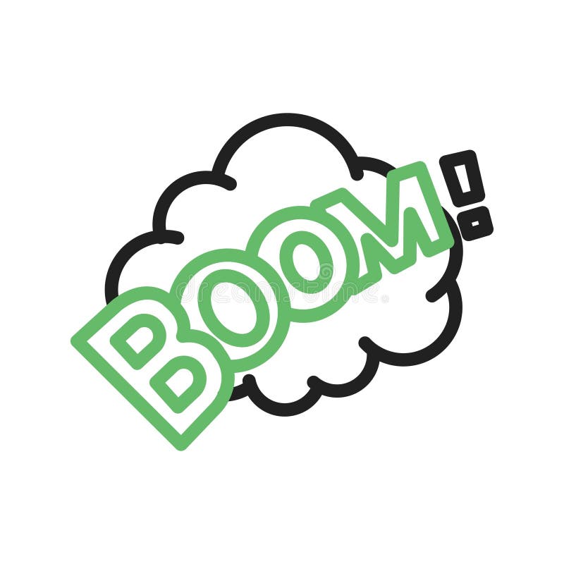 Boom Bubble Icon Image. stock vector. Illustration of business - 288132914