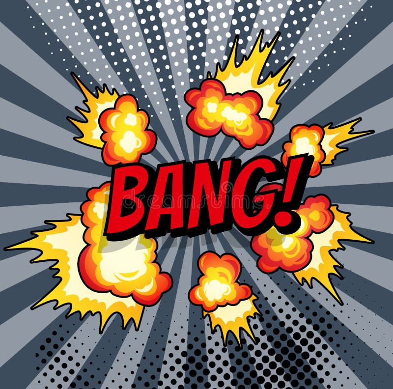 Boom. Comic Book Explosion Background Stock Vector - Illustration of ...