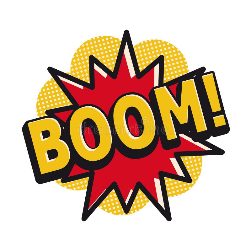 Boom Comic Explosion Vector Stock Vector - Illustration of power ...
