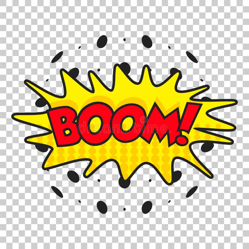 Boom Comic Sound Effects Icon. Business Concept Sound Bubble Speech ...
