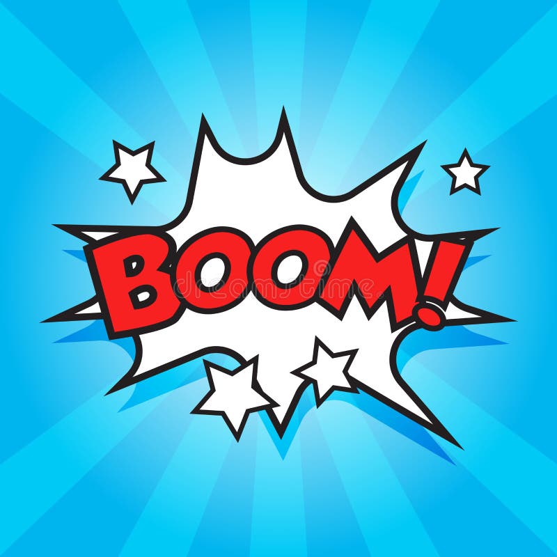 Boom Comic Sound Effects. Sound Bubble Speech with Word and Comic ...