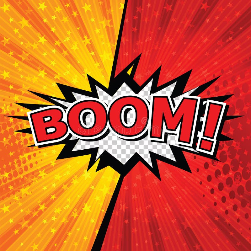 Boom! Comic Speech Bubble, Cartoon Stock Vector - Illustration of funny ...
