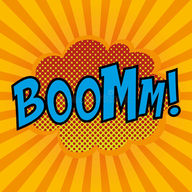 Boom - Comic Speech Bubble, Cartoon. Eps 10 Stock Vector - Illustration ...