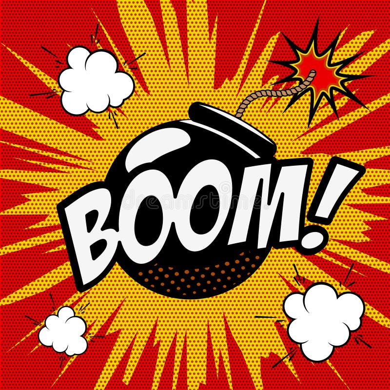 Boom Explosion Comic Stock Illustrations – 22,764 Boom Explosion Comic ...