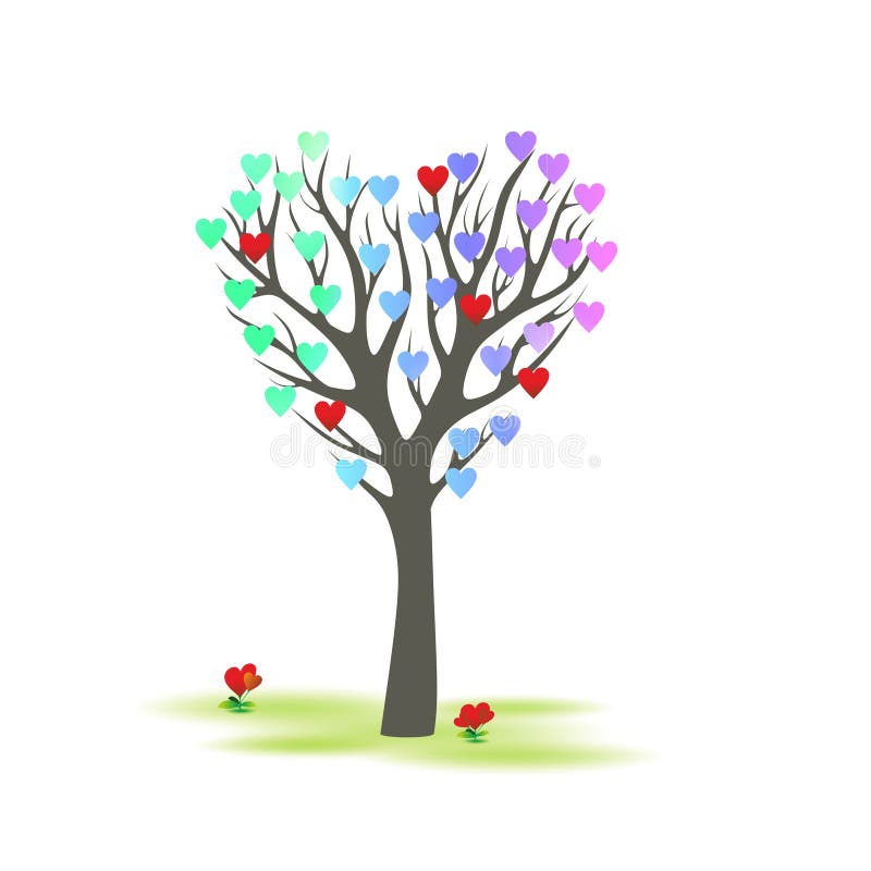 Boom in De Vorm Van Een Hart Stock Illustratie - Illustration of boom ... Boom in De Vorm Van Een Hart Stock Illustratie - Illustration of boom ...