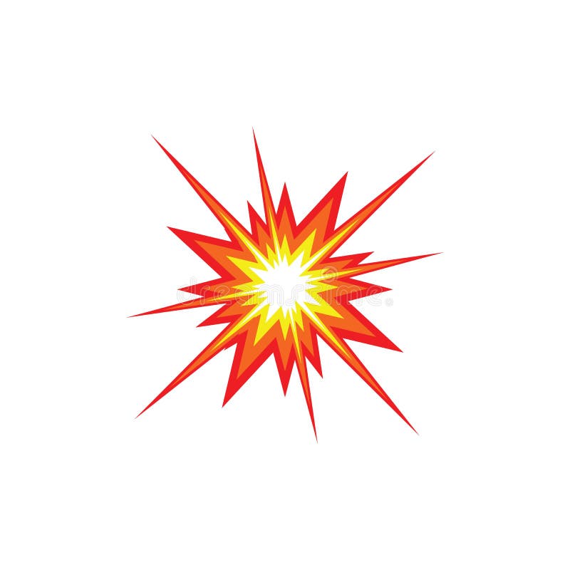 Boom Explosion Icon Vector Illustration Stock Vector - Illustration of ...