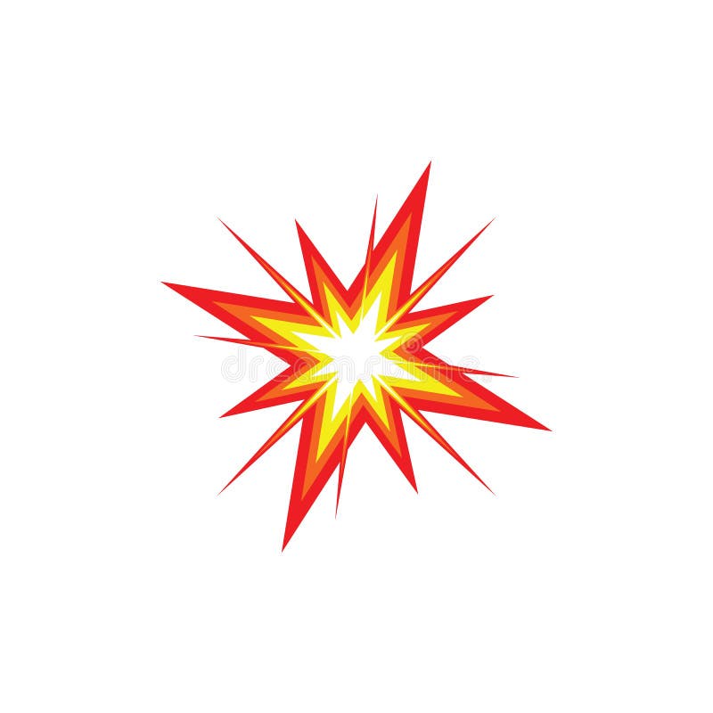 Boom Explosion Icon Vector Illustration Stock Vector - Illustration of ...