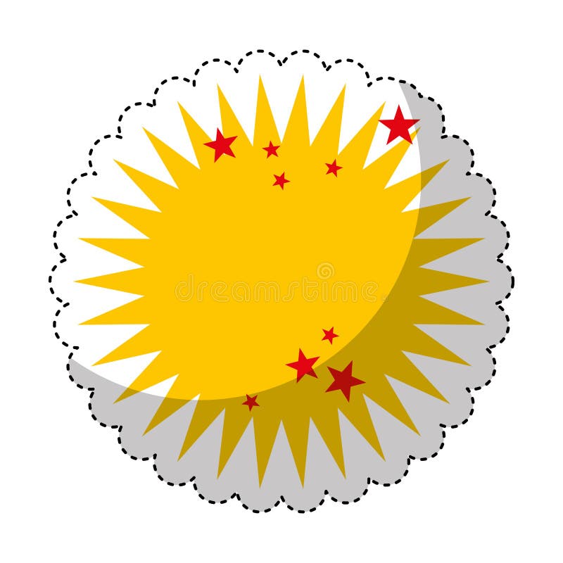 Boom Explosion Isolated Icon Stock Illustration - Illustration of ...