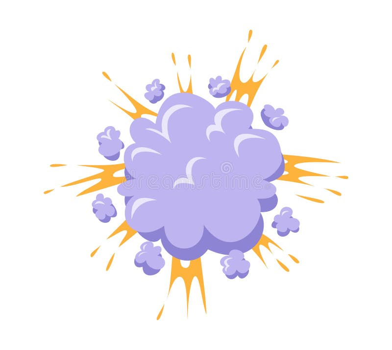 Boom Explosion Vector Illustration. Stock Vector - Illustration of ...