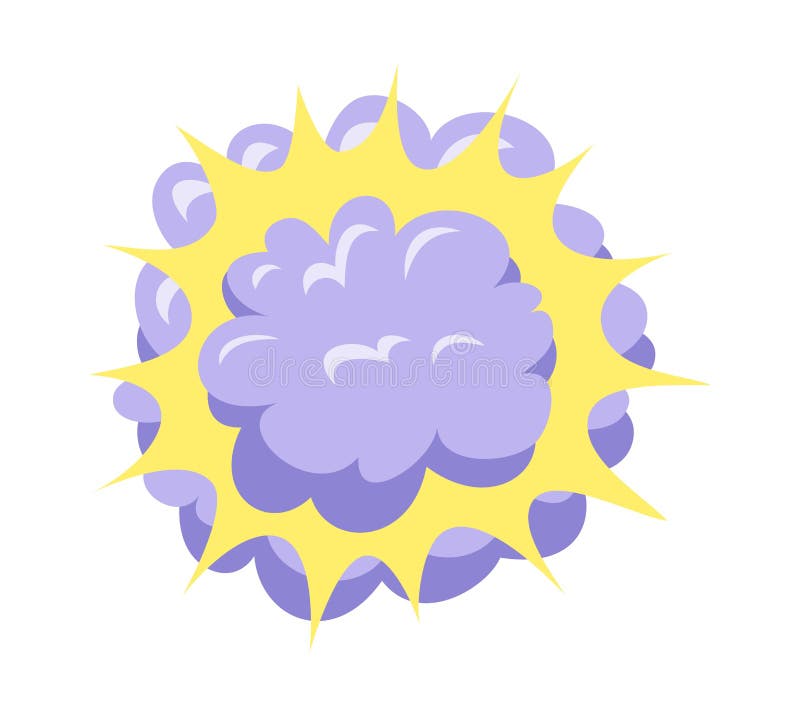 Boom Explosion Vector Illustration. Stock Vector - Illustration of ...