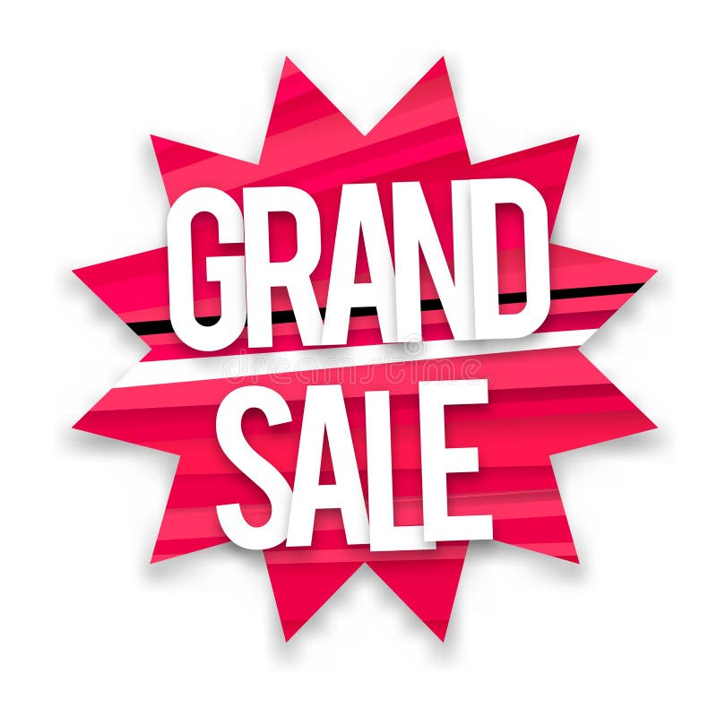 Boom grand sale stock illustration. Illustration of sales - 52853714