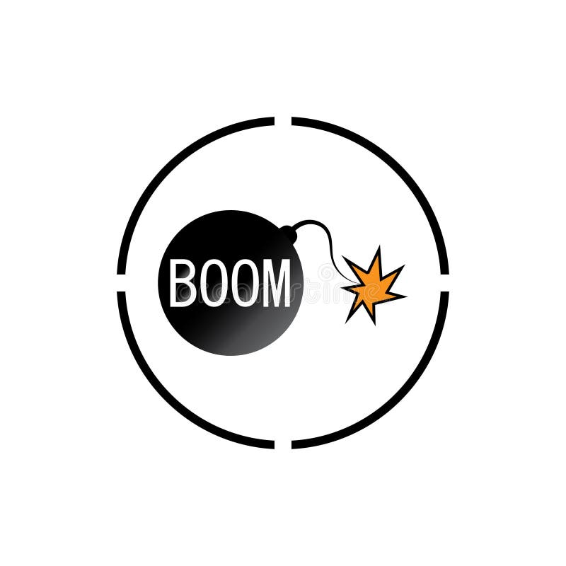 Boom Icon Vector Background Stock Vector - Illustration of background ...