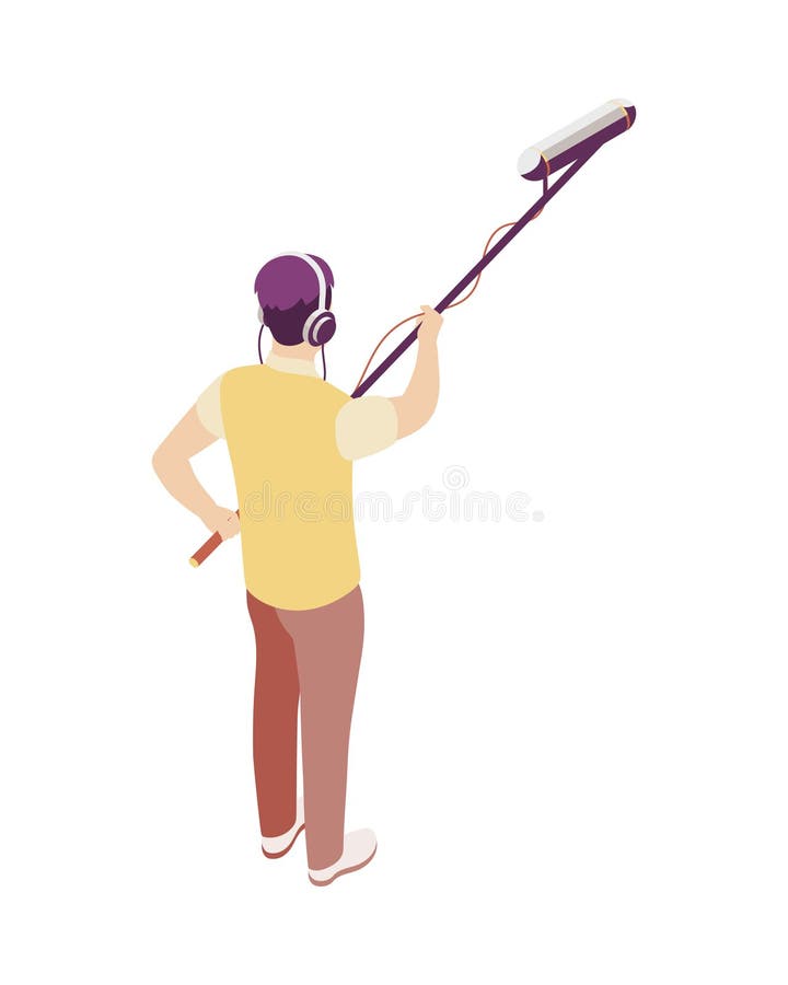 Boom Microphone Stock Illustrations – 381 Boom Microphone Stock ...