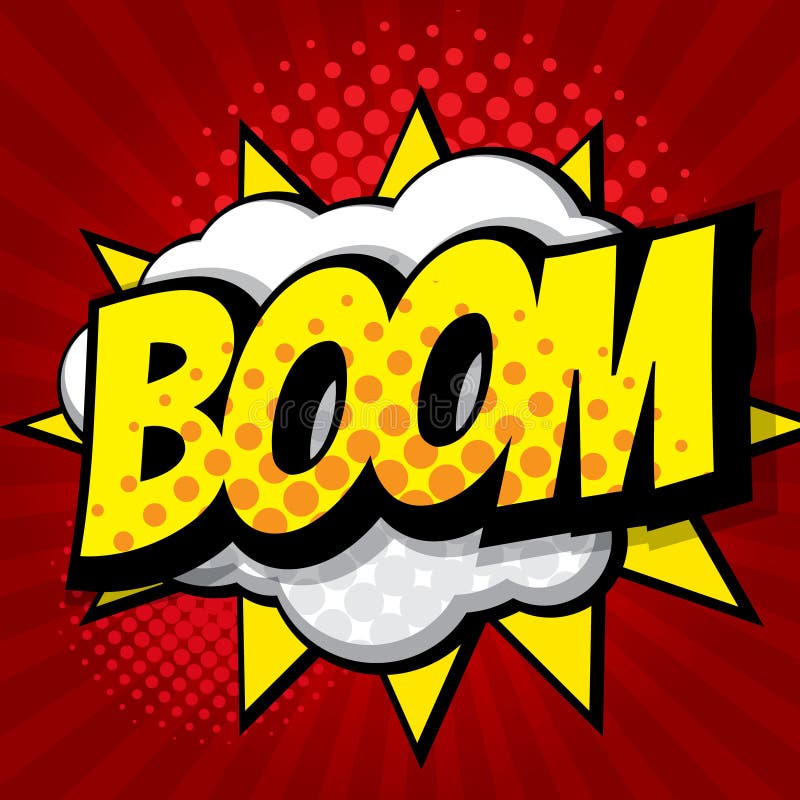 Boom Pop Art, Comic Book Background Stock Vector - Illustration of word ...