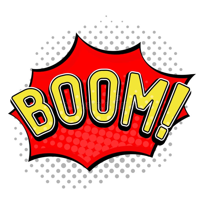 BOOM Sign. Speech Bubble in Comic Book Style Stock Vector ...
