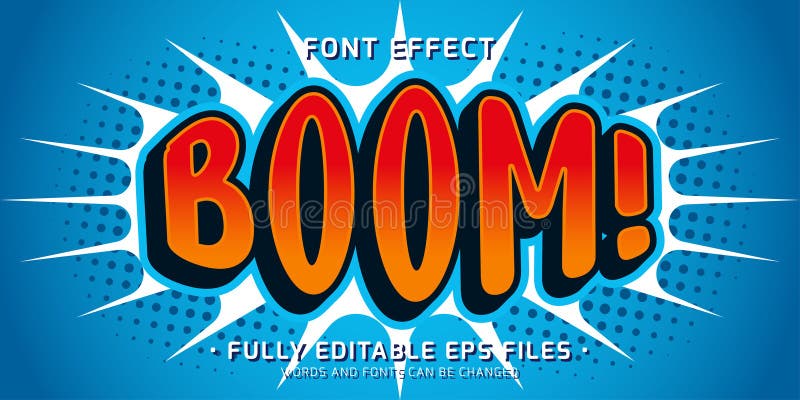 Boom Sticker Style Editable Text Effect,cartoon Font Graphic Style ...
