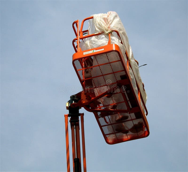 Boom truck stock image. Image of truck, mechanical, orange - 938195