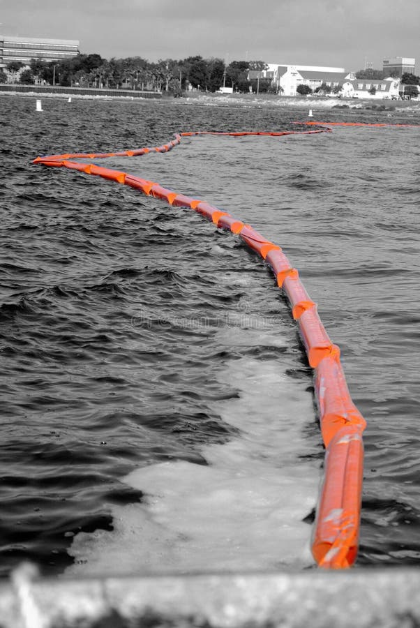 Boom in Water in Pensacola Area Stock Image - Image of bridge, paint ...