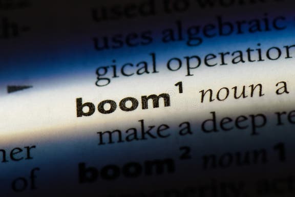 Boom stock photo. Image of printed, definition, dictionary - 114405240