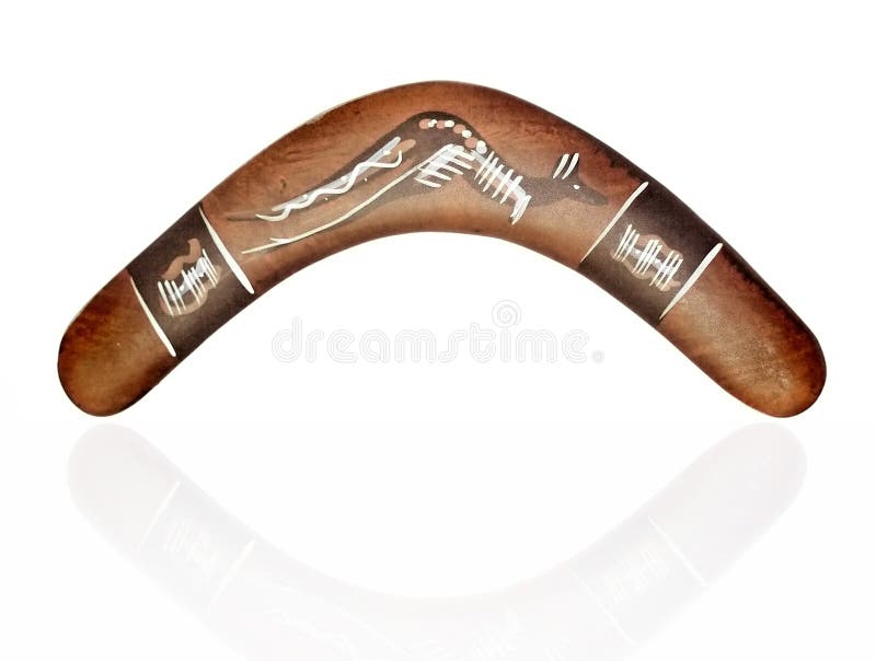 Boomerang stock image. Image of australia, isolated, wooden - 10681205