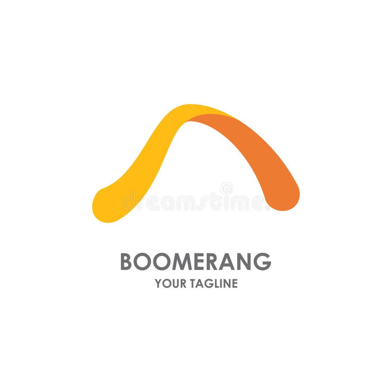 Boomerang stock vector. Illustration of australia, mono - 202528899