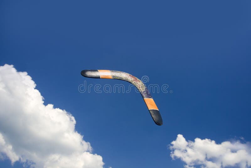Boomerang In Flight Royalty Free Stock Photo - Image: 20193185