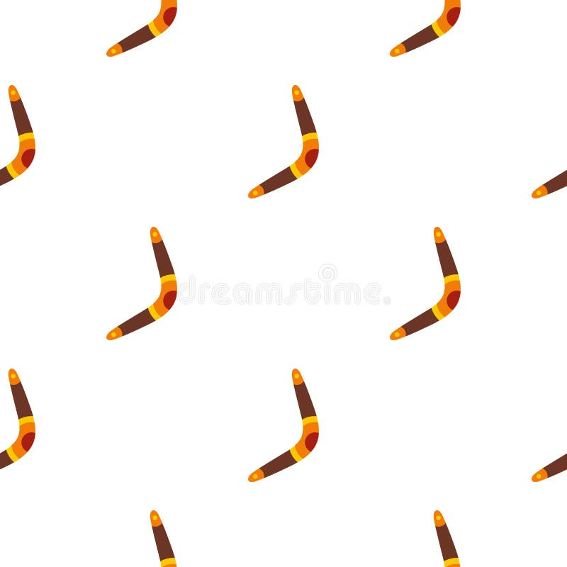Boomerang Seamless Pattern stock vector. Illustration of aboriginal ...