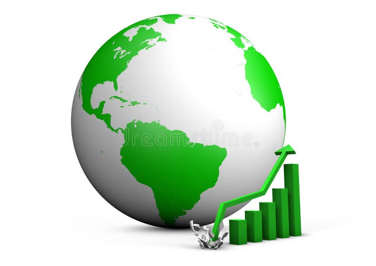 Booming global bar graph stock illustration. Illustration of global ...