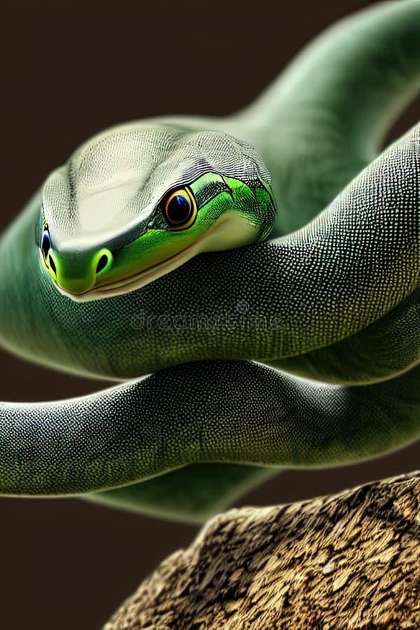 Boomslang Animal. AI Generated. Stock Illustration - Illustration of ...
