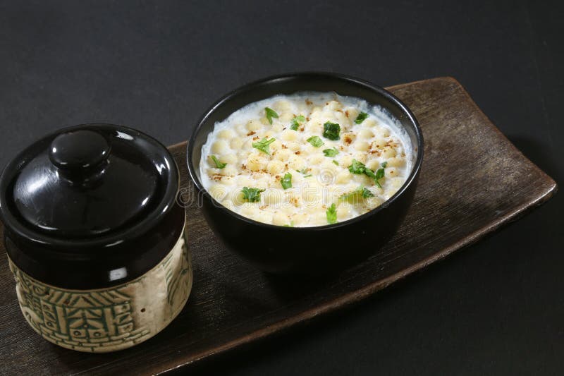 Boondi Ka Raita, Indian Dish Stock Photo - Image of powder, raita ...