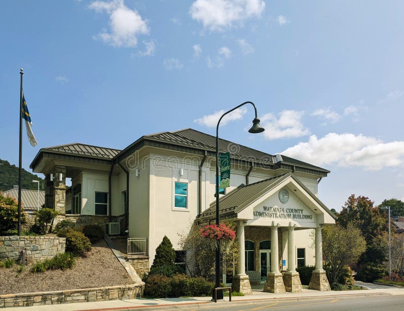 Boone, NC - USA - 09-09-2024: the Watauga County Administration ...